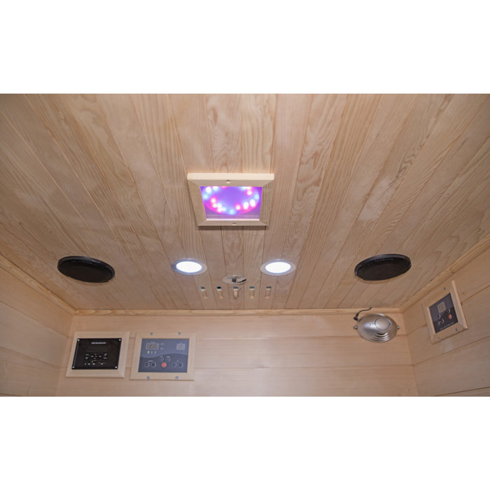 Heatwave Sonoma 4-Person Hemlock Infrared Sauna with 9 Carbon Heaters | Wayfair